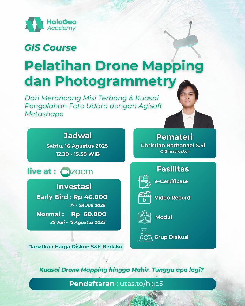 [Normal] Pelatihan Drone Mapping dan Photogrammetry by HaloGeo Academy